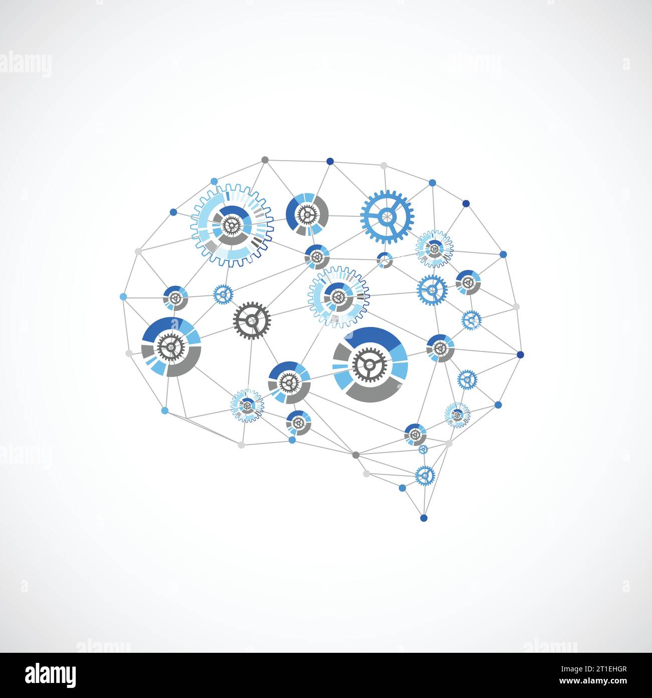 Abstract digital brain,technology concept. Vector Stock Vector Image & Art - Alamy