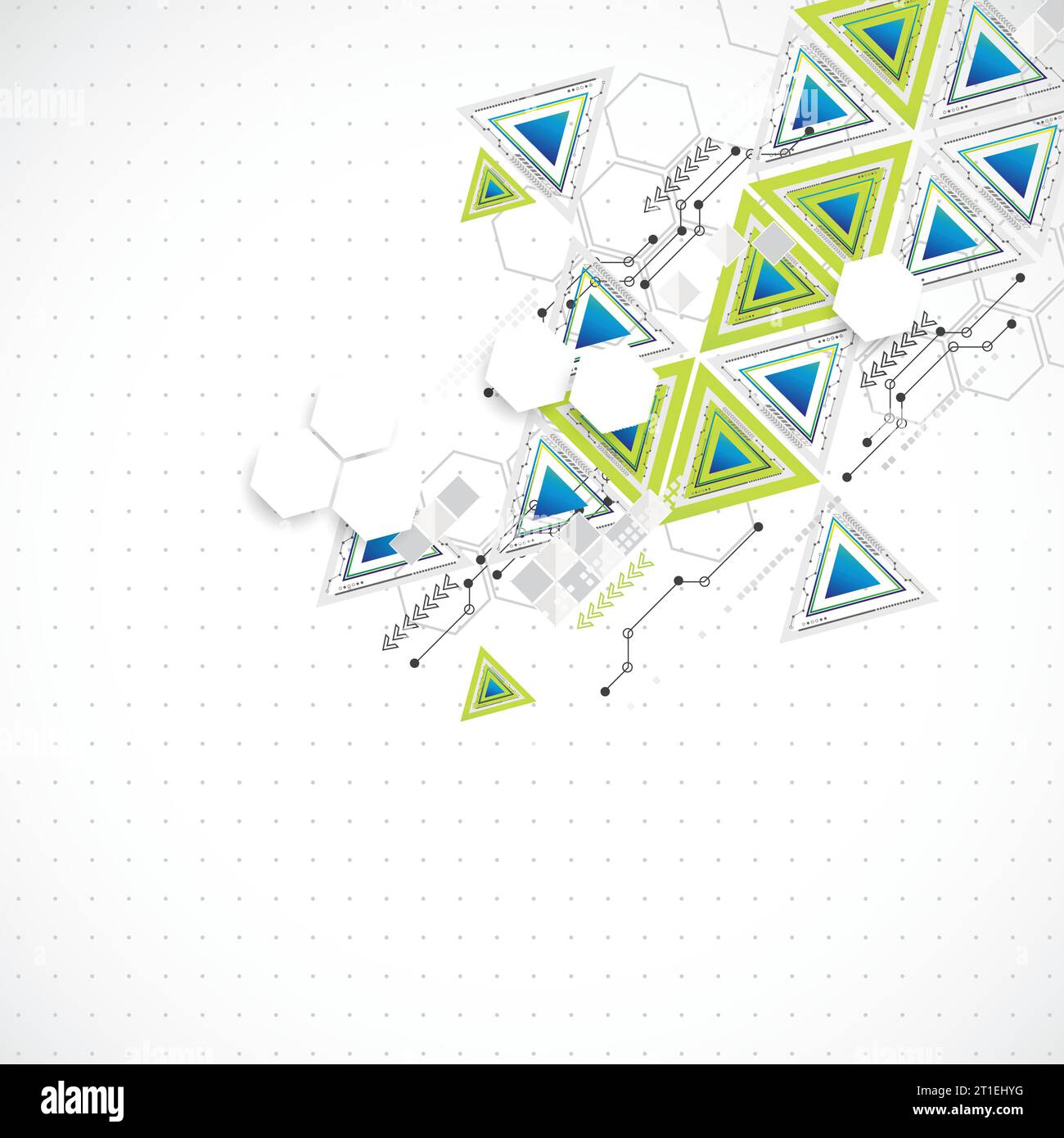 Abstract technology triangle background. Vector Stock Vector Image ...