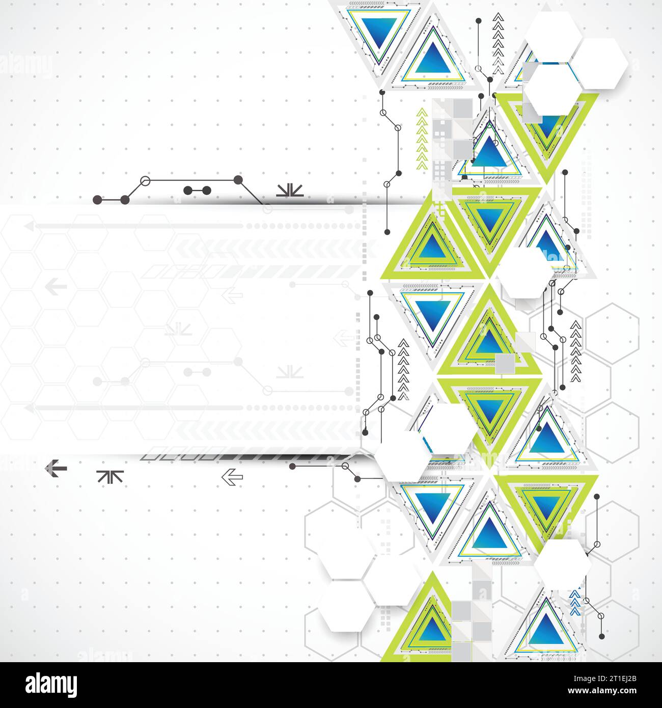 Abstract technology triangle background. Vector Stock Vector Image & Art - Alamy