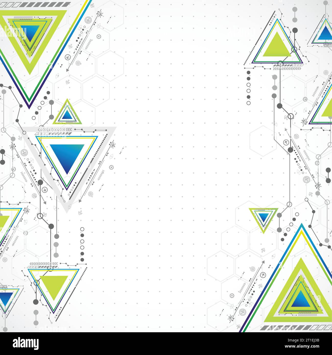 Abstract technology triangle background. Vector Stock Vector Image ...