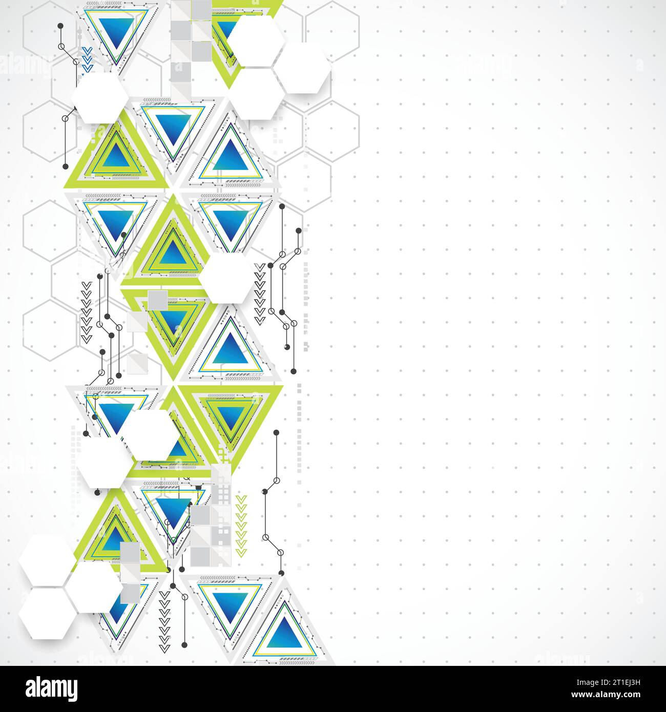 Abstract technology triangle background. Vector Stock Vector Image ...