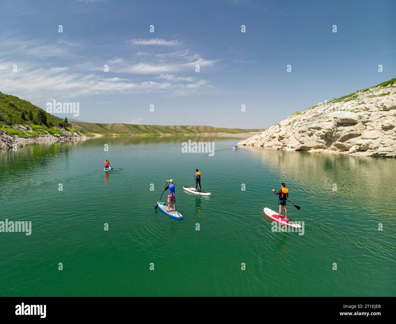 Tourists swim on sup board hi-res stock photography and images - Alamy