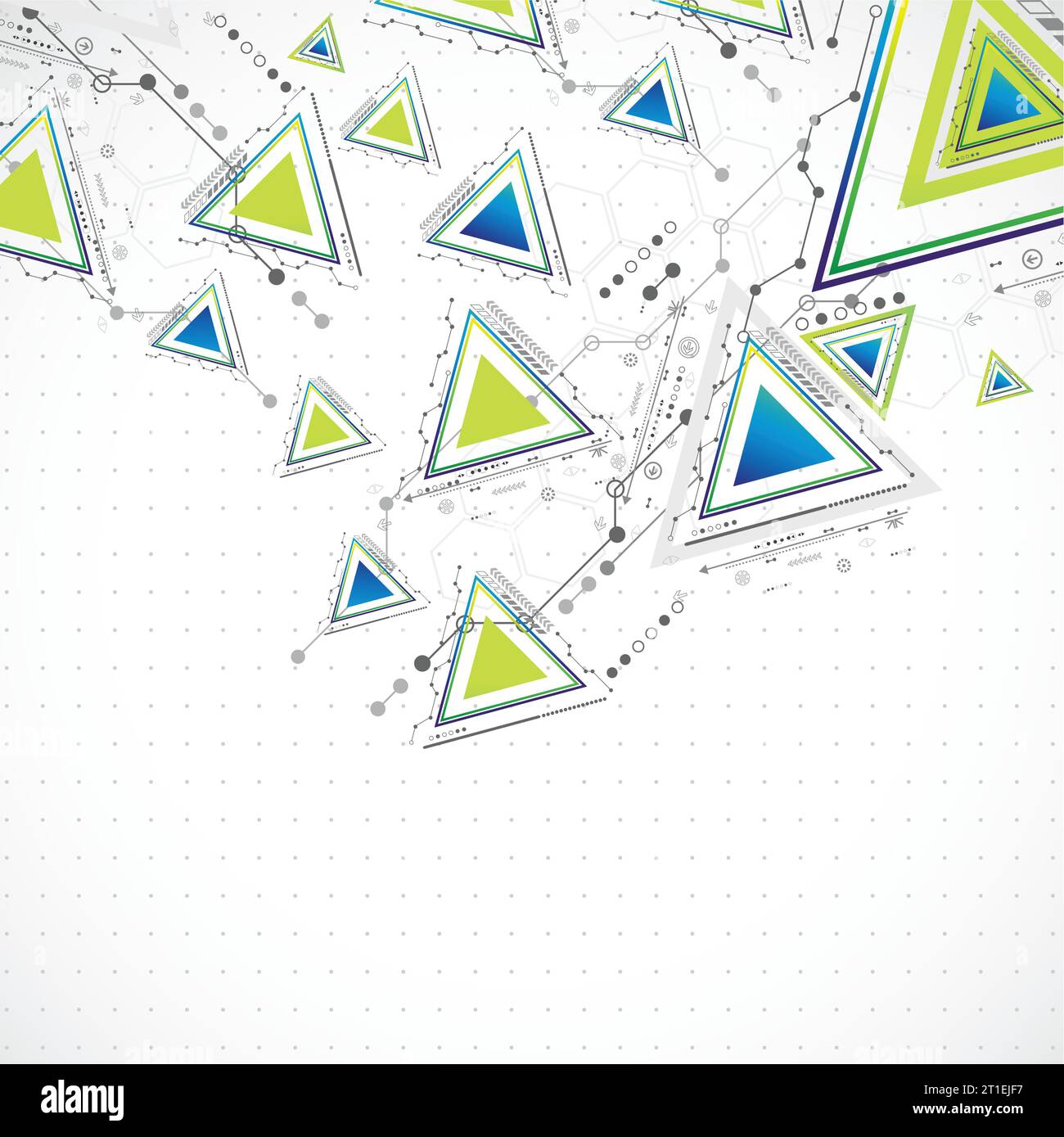 Abstract technology triangle background. Vector Stock Vector Image ...