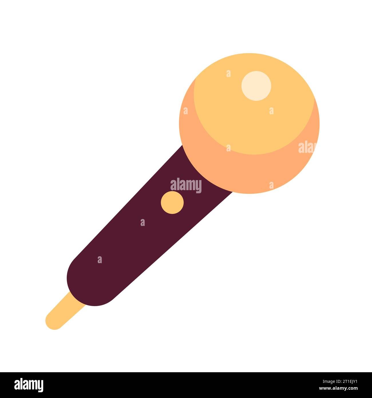 Concert microphone 2D cartoon object Stock Vector Image & Art - Alamy