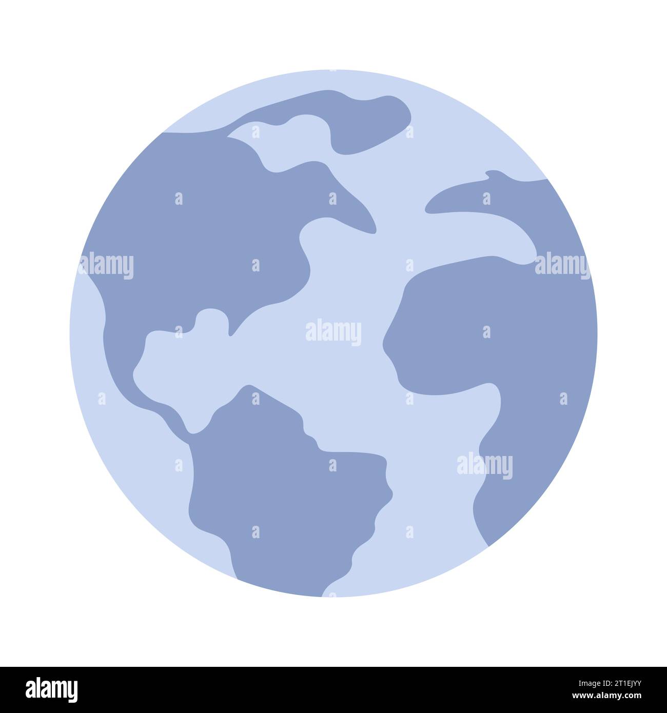 Globe world 2D cartoon object Stock Vector Image & Art - Alamy