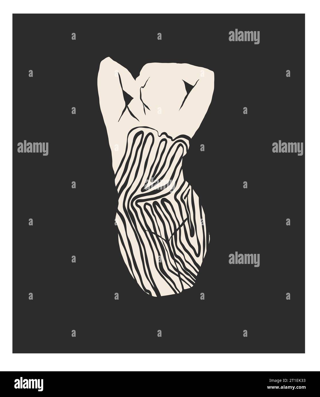 Hand drawn vector abstract graphic line art ,contemporary collection ...