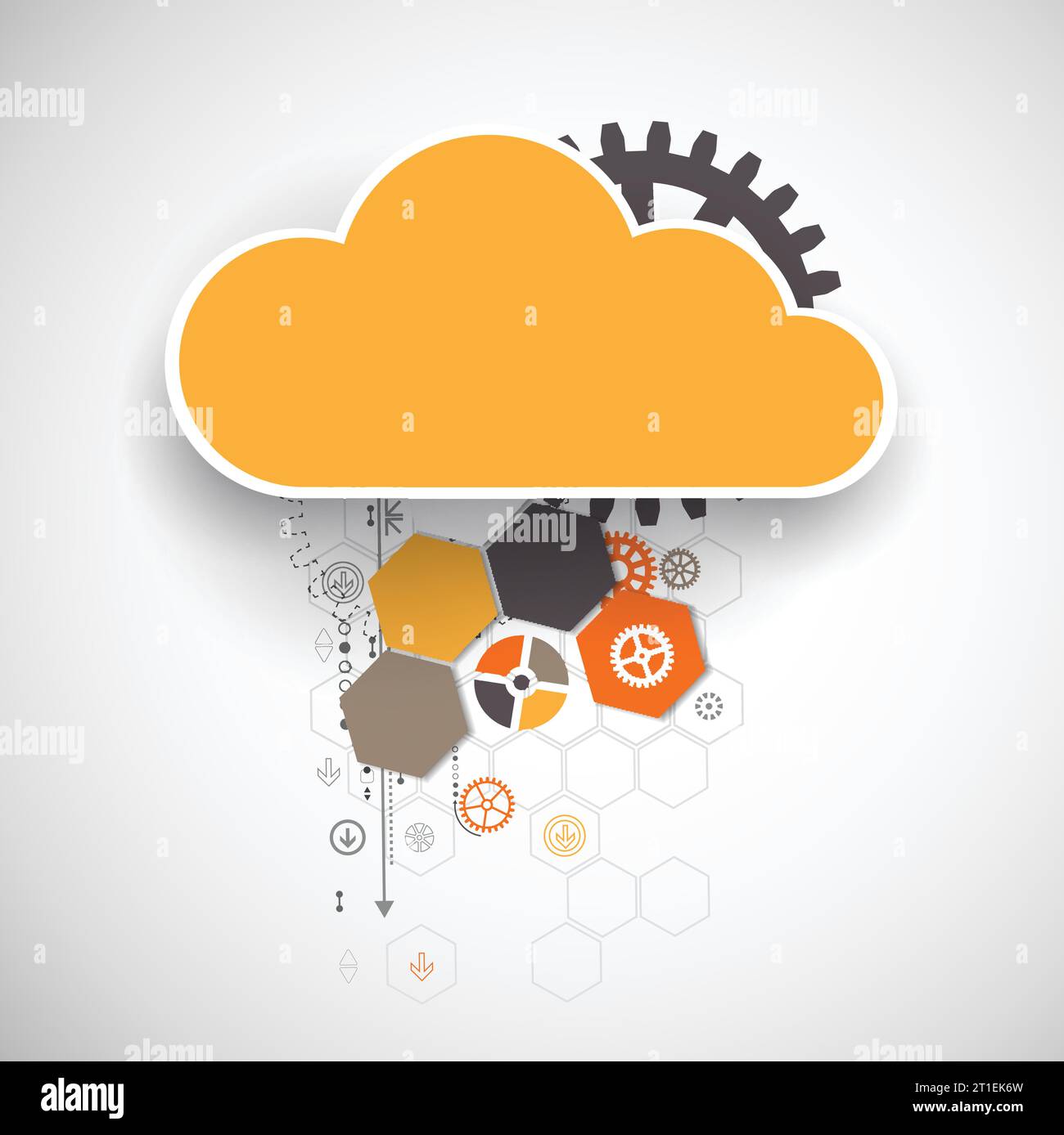 Web cloud banner template. Vector Stock Vector Image & Art - Alamy