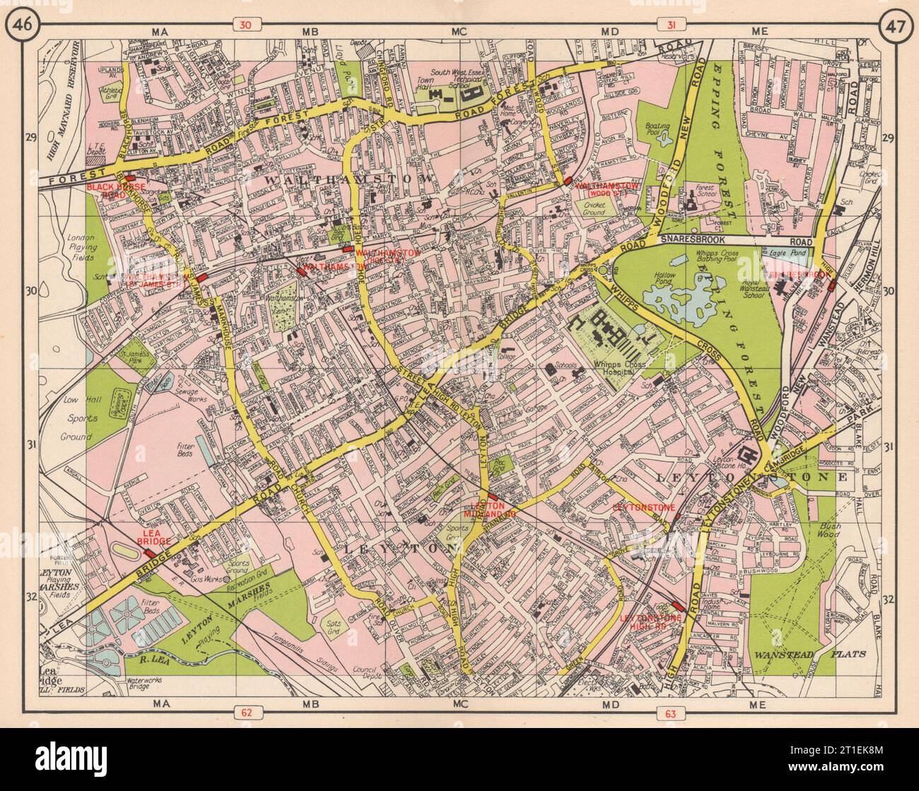 London 1953 map hi-res stock photography and images - Alamy