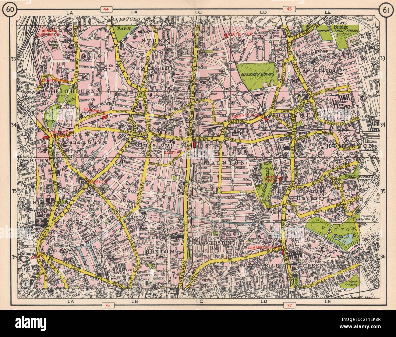 Map of stoke newington hi-res stock photography and images - Alamy