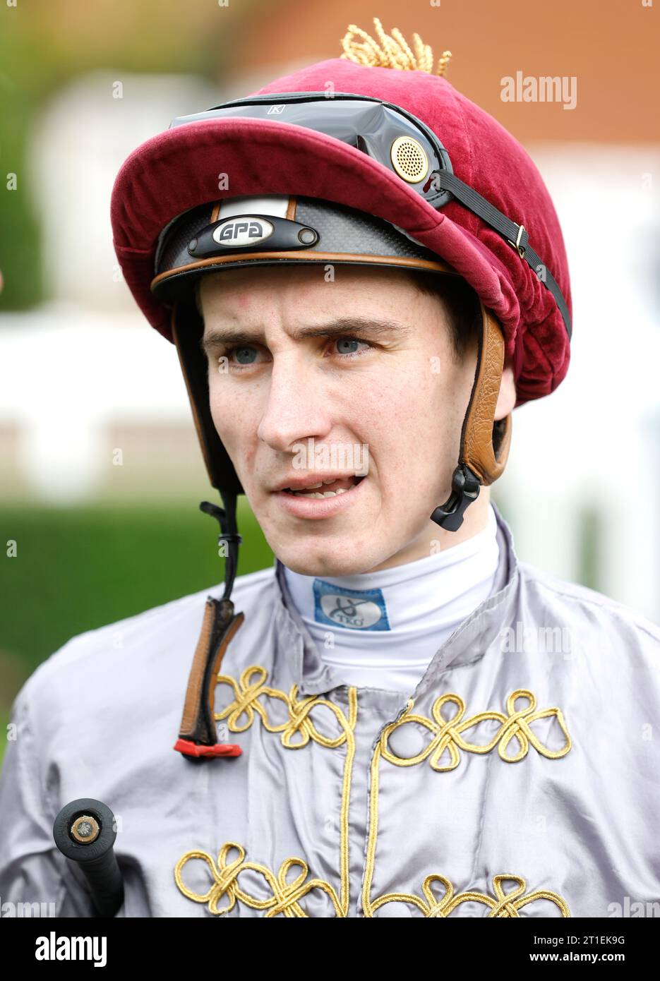 Jockey Hector Crouch before the Bet365 Old Rowley Cup on day one of the ...