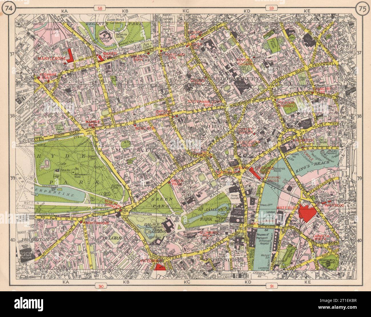 Map of westminster 10th century hi-res stock photography and images - Alamy