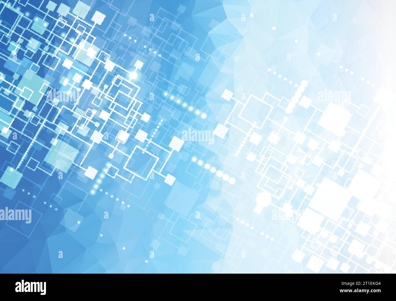 Colorful Technology Background Digital Geometric Space Vector Illustration Stock Vector Image