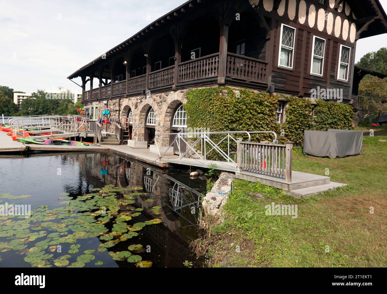 Paddle Boston, Newton Historic boathouse on the Charles River, Boston ...