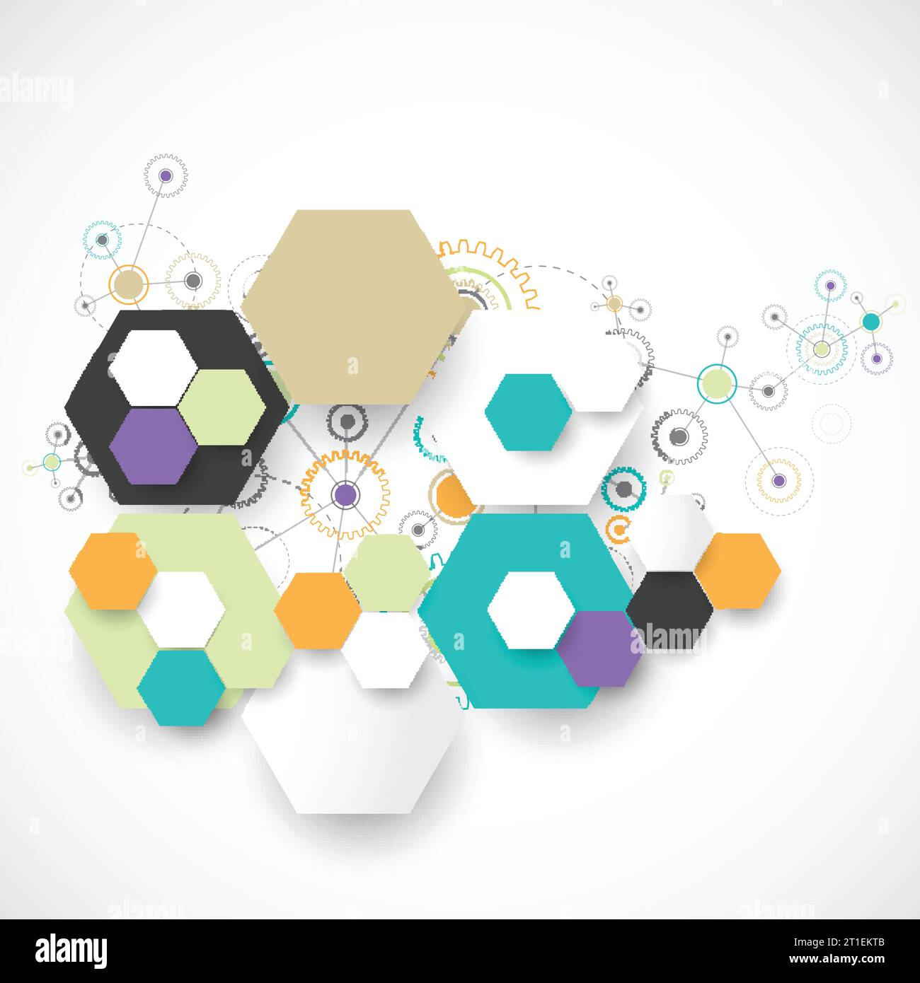 Abstract technological background. Vector Stock Vector Image & Art - Alamy