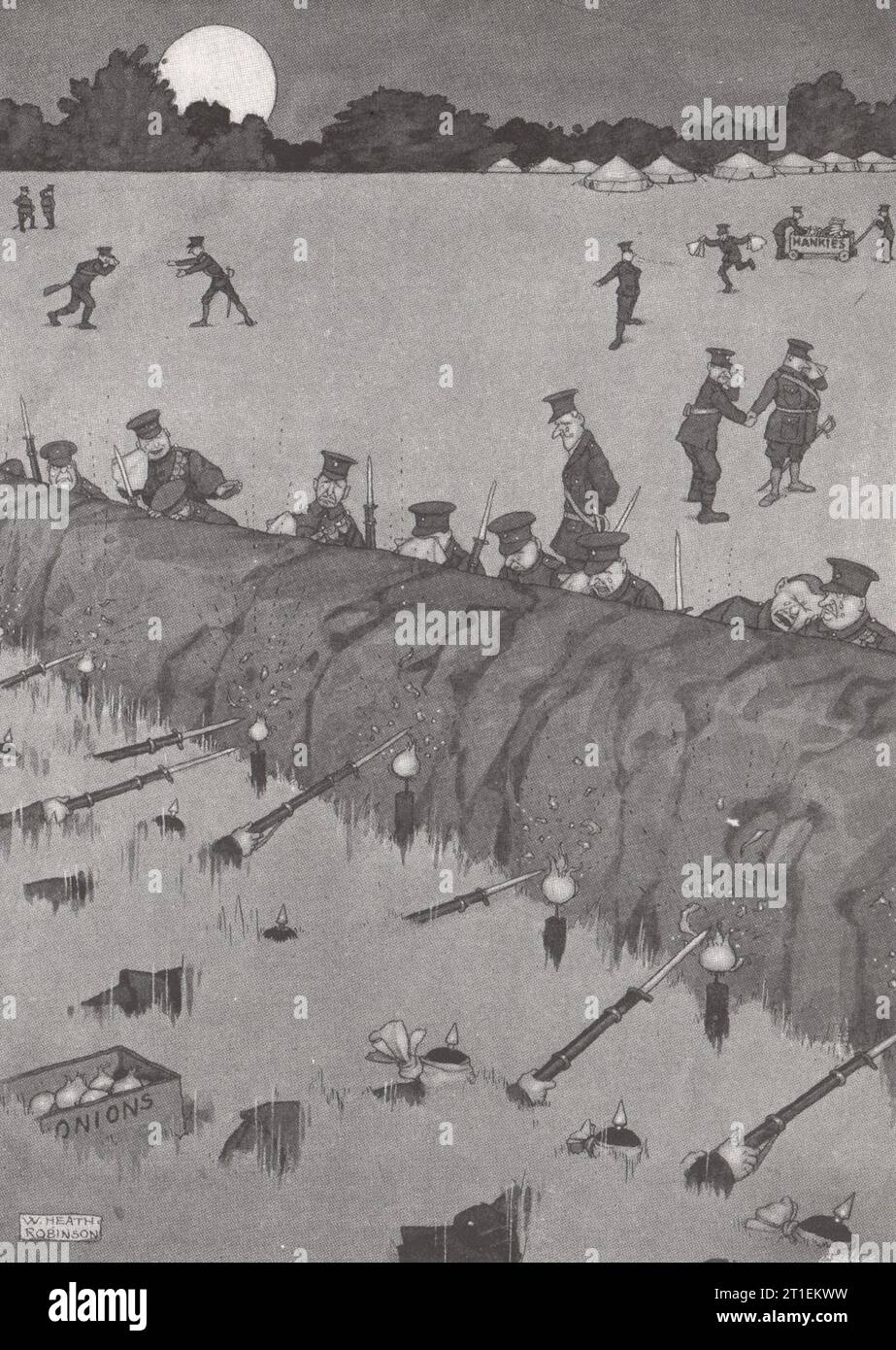 HEATH ROBINSON. Hague convention defied. Onion whittling. First World ...