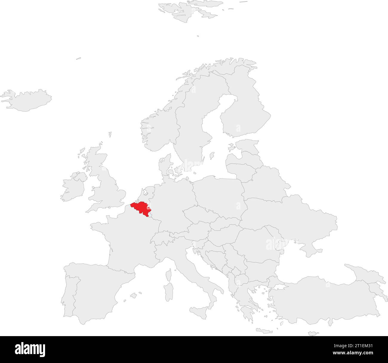 Location map of the KINGDOM OF BELGIUM, EUROPE Stock Vector Image & Art ...