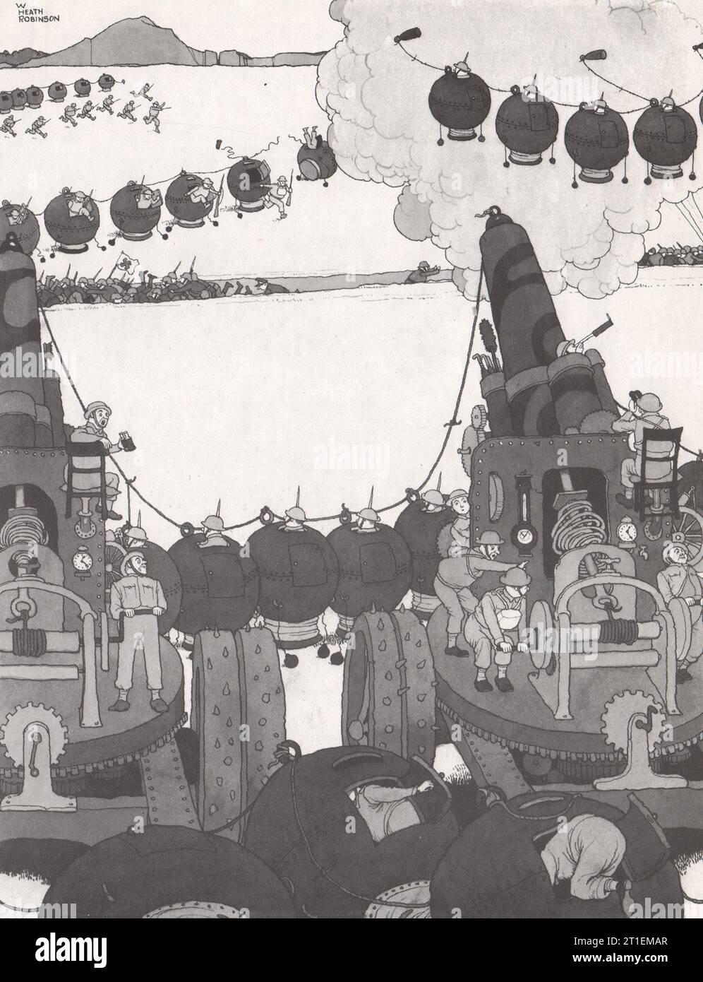 HEATH ROBINSON. The Jerry Scarer. Second World War 1973 old vintage ...