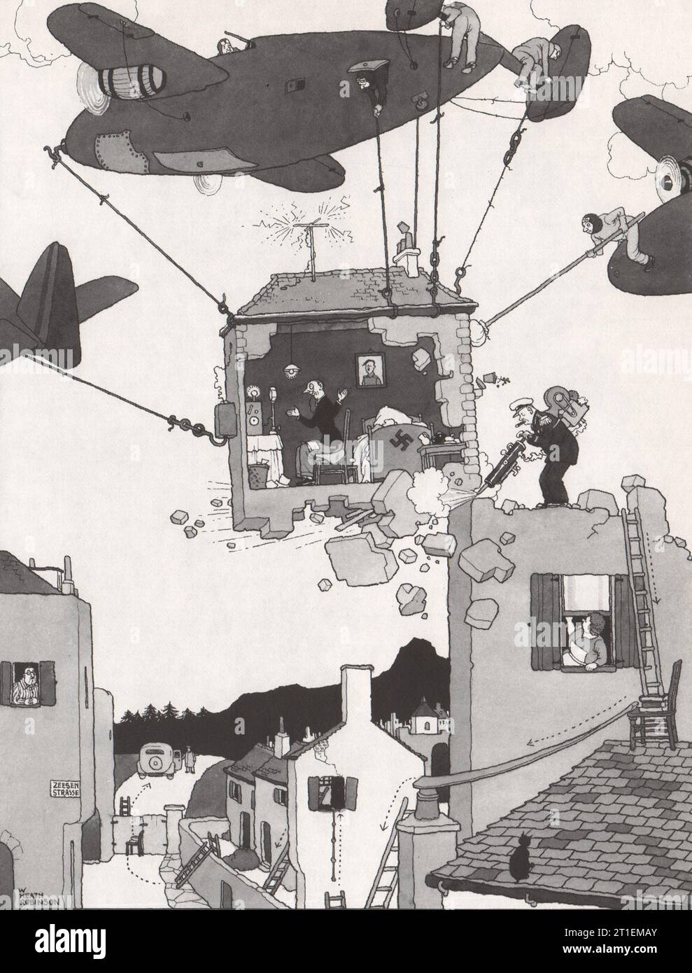 HEATH ROBINSON. Kidnapping Lord Haw-Haw. Second World War 1973 old ...