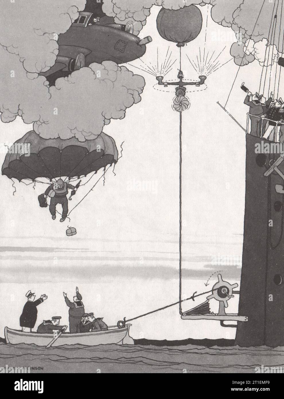 HEATH ROBINSON. The Naval cloud Dispeller. Second World War 1973 old ...