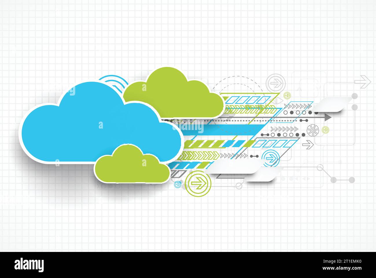 Web cloud banner template. Vector Stock Vector Image & Art - Alamy