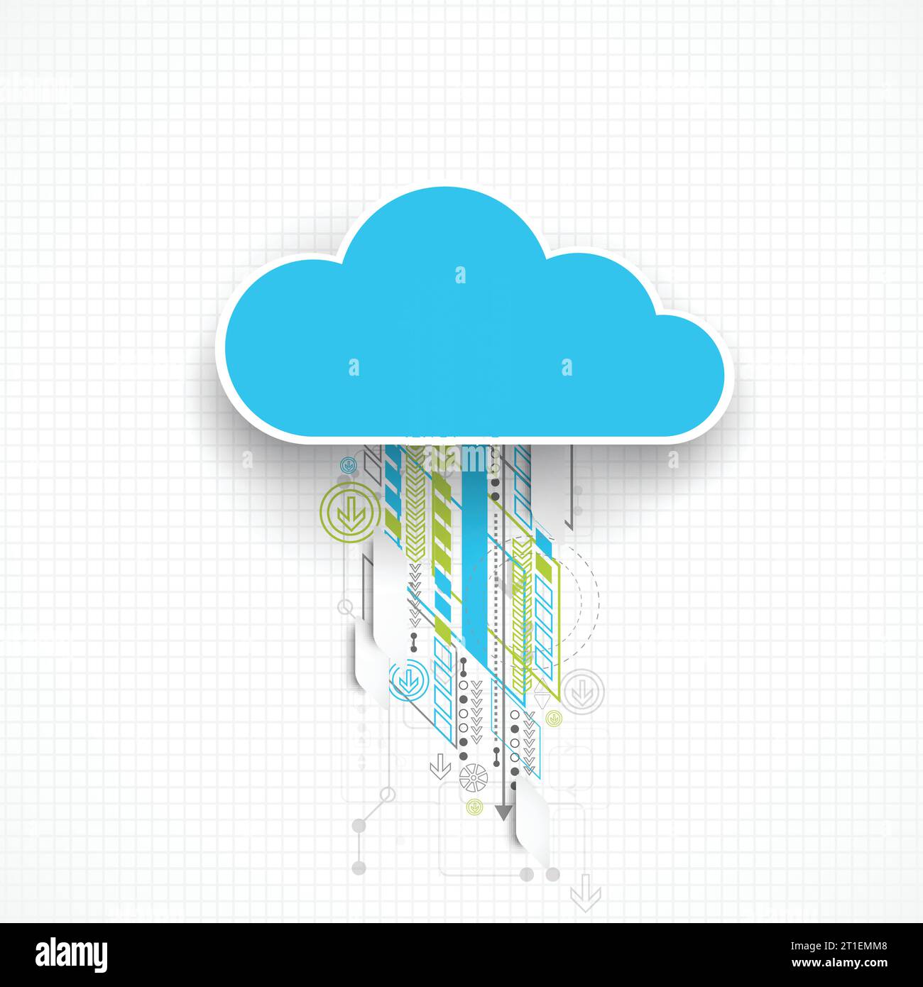 Web cloud banner template. Vector Stock Vector Image & Art - Alamy