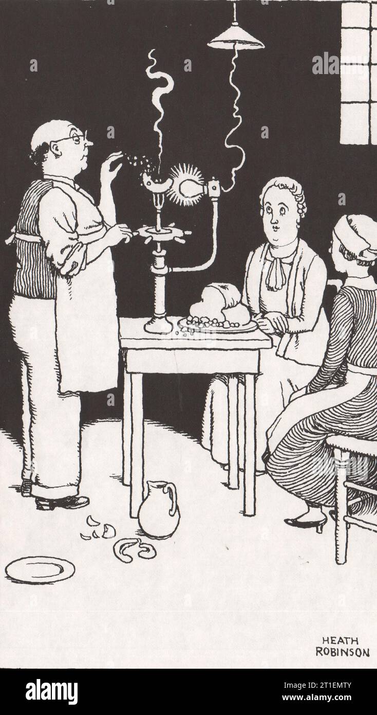 HEATH ROBINSON. Frittering a Banana by Electricity. Gastronomic 1973 ...