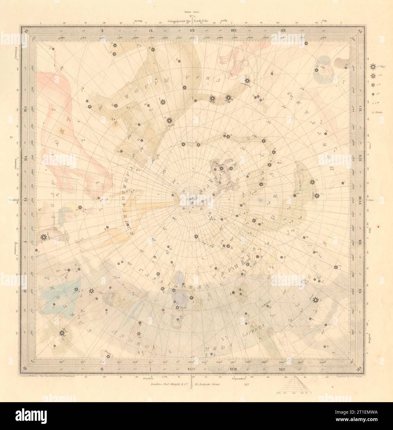 North pole map chart hi-res stock photography and images - Alamy