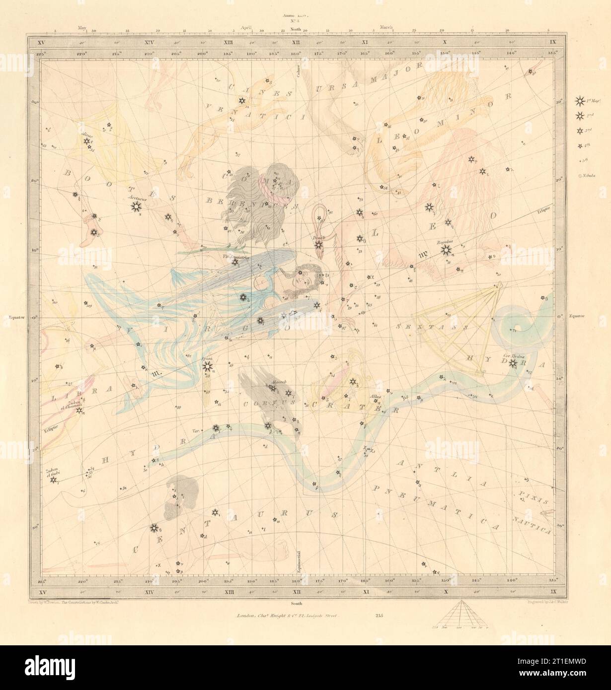 ASTRONOMY CELESTIAL. Star map. Star chart, III. Autumnal Equinox. SDUK ...