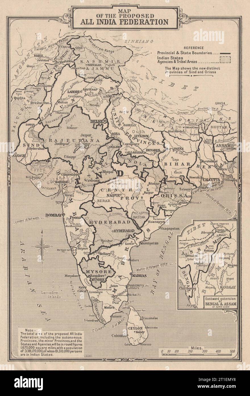 Old map of india hi-res stock photography and images - Alamy