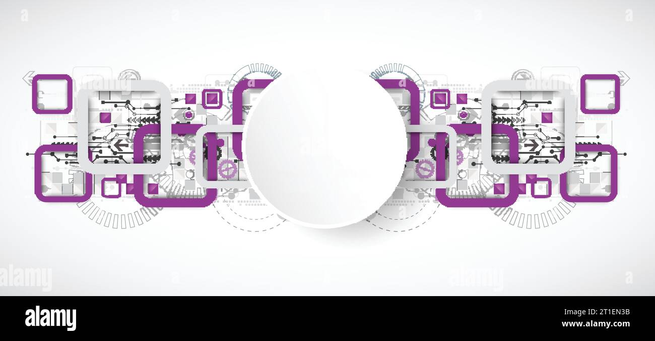 Abstract technology square background. Vector Stock Vector Image & Art ...