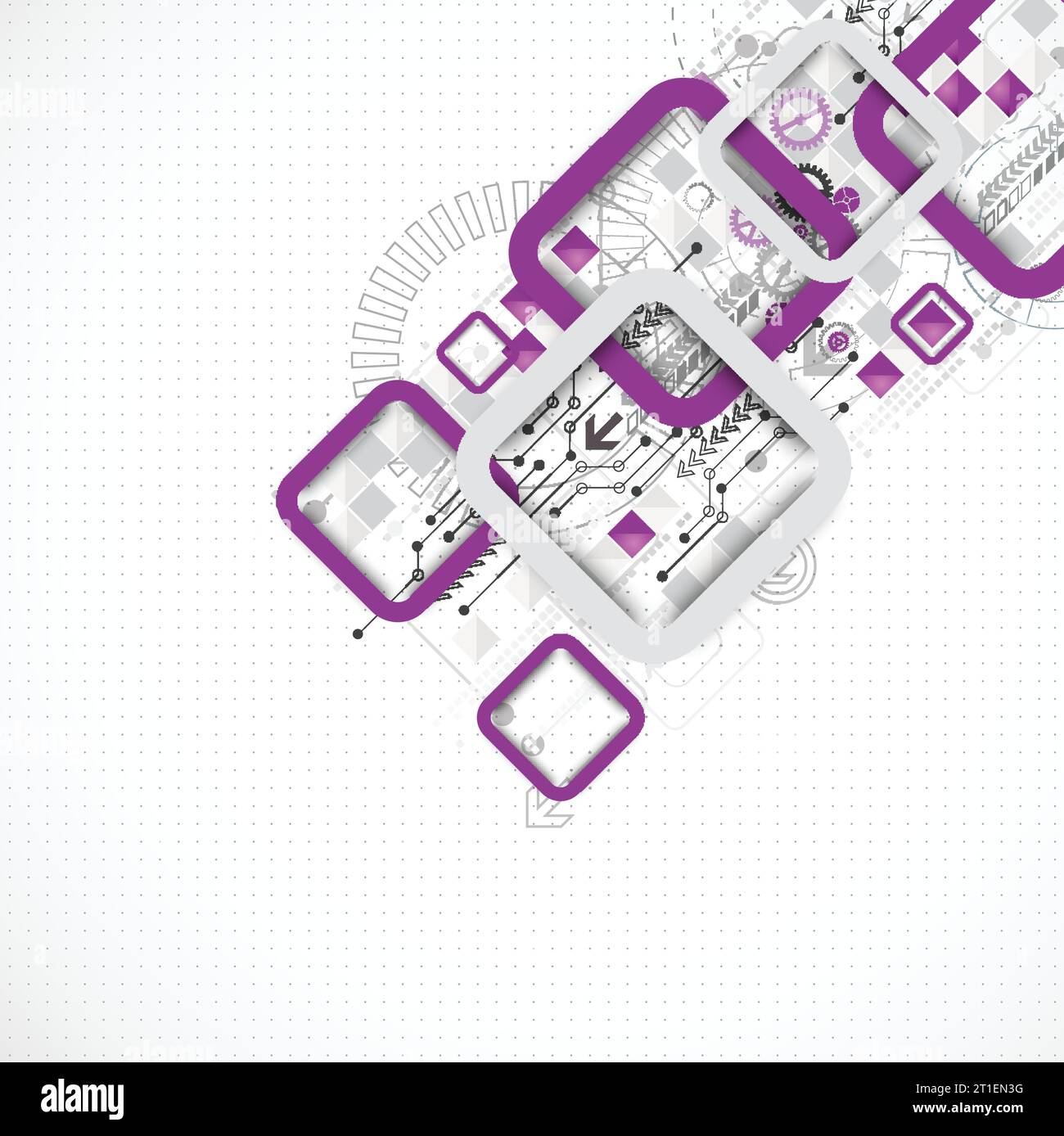 Abstract technology square background. Vector Stock Vector Image & Art ...