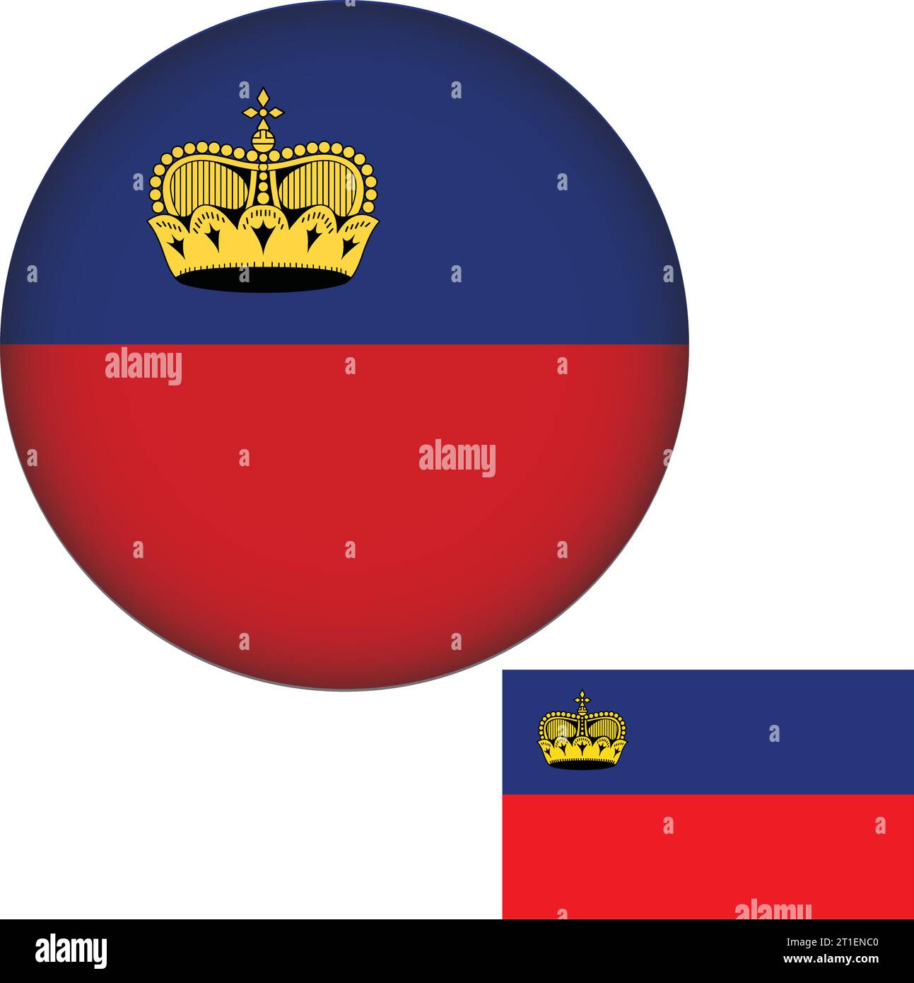 Liechtenstein flag button map hi-res stock photography and images - Alamy