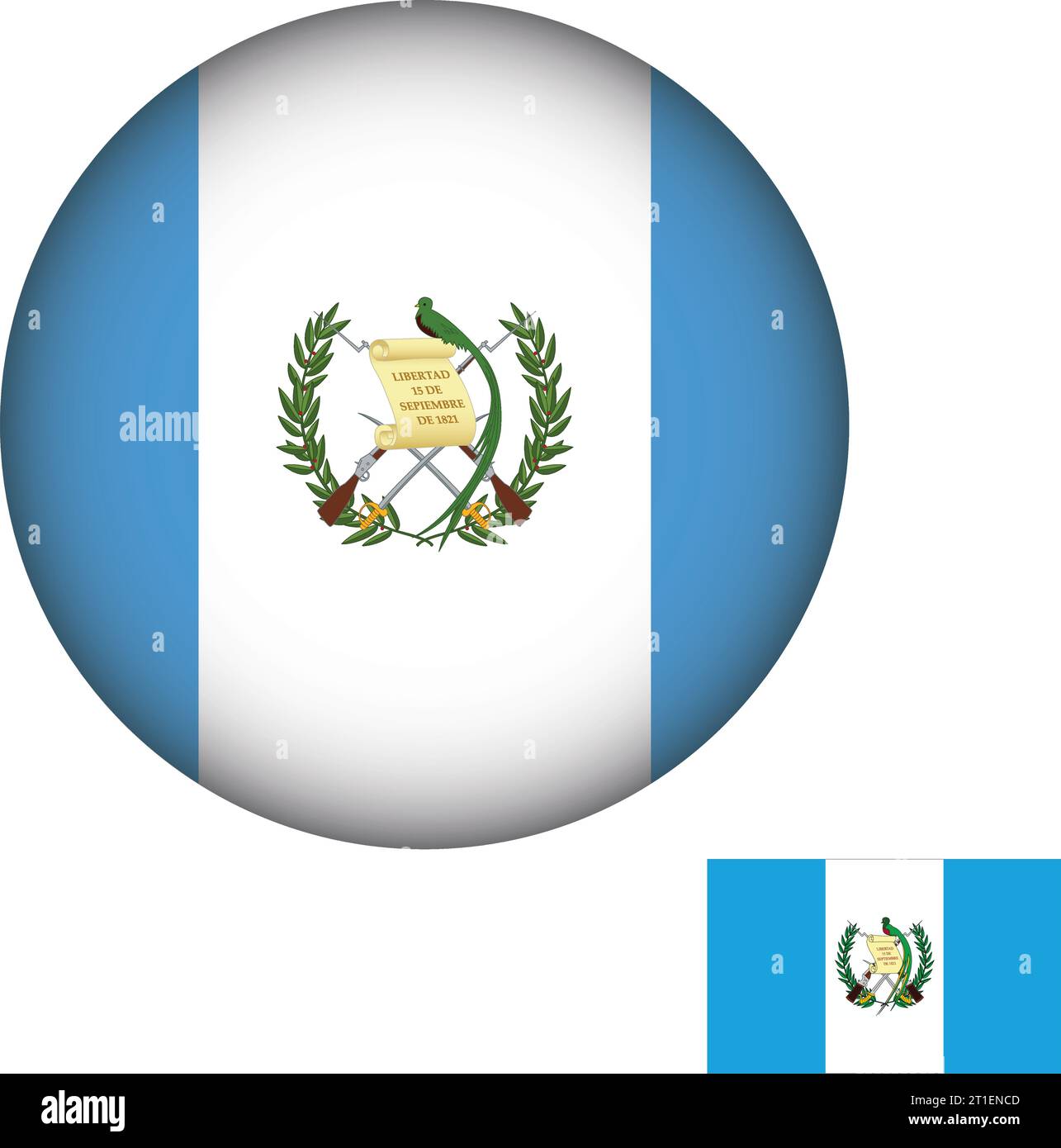 Guatemala Flag Round Shape Stock Vector Image & Art - Alamy
