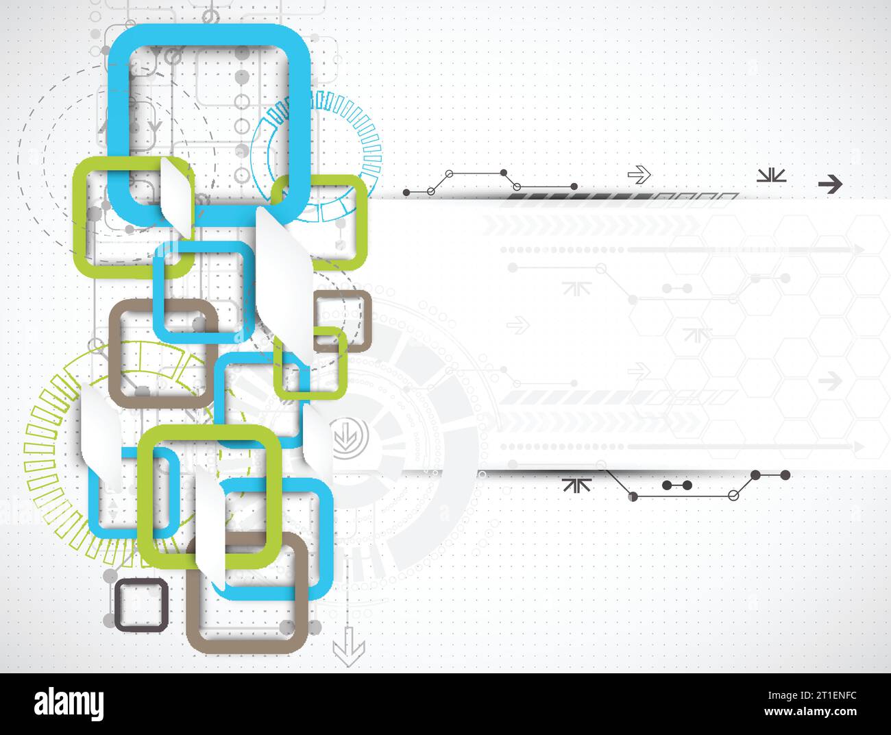 Abstract technology square background. Vector Stock Vector Image & Art ...