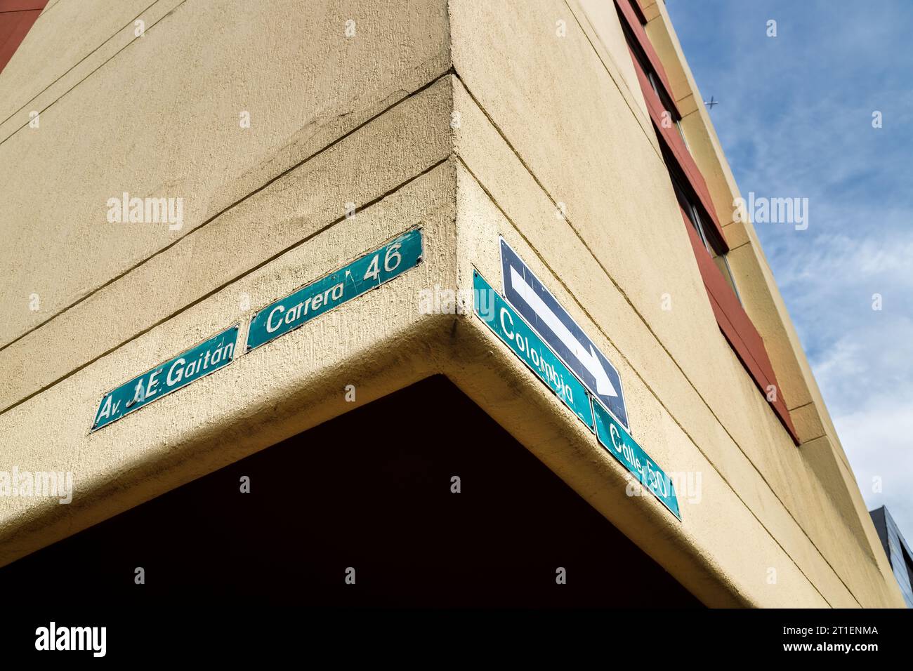 Medellin road sign hi-res stock photography and images - Alamy