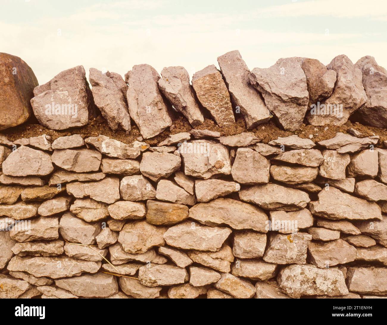 Detail of a dry stone wall Stock Photo - Alamy