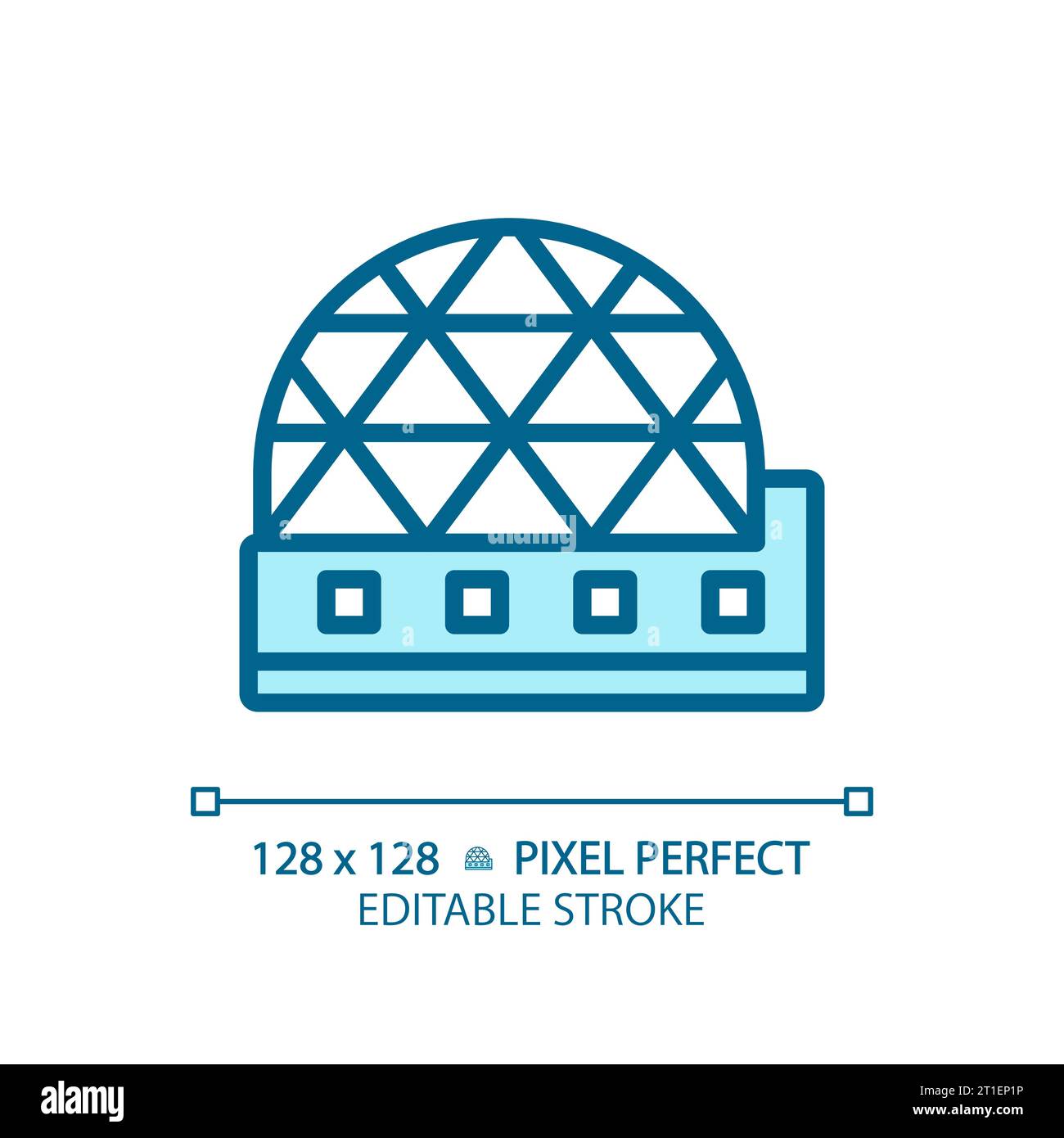 2D thin linear blue metaverse icon Stock Vector Image & Art - Alamy