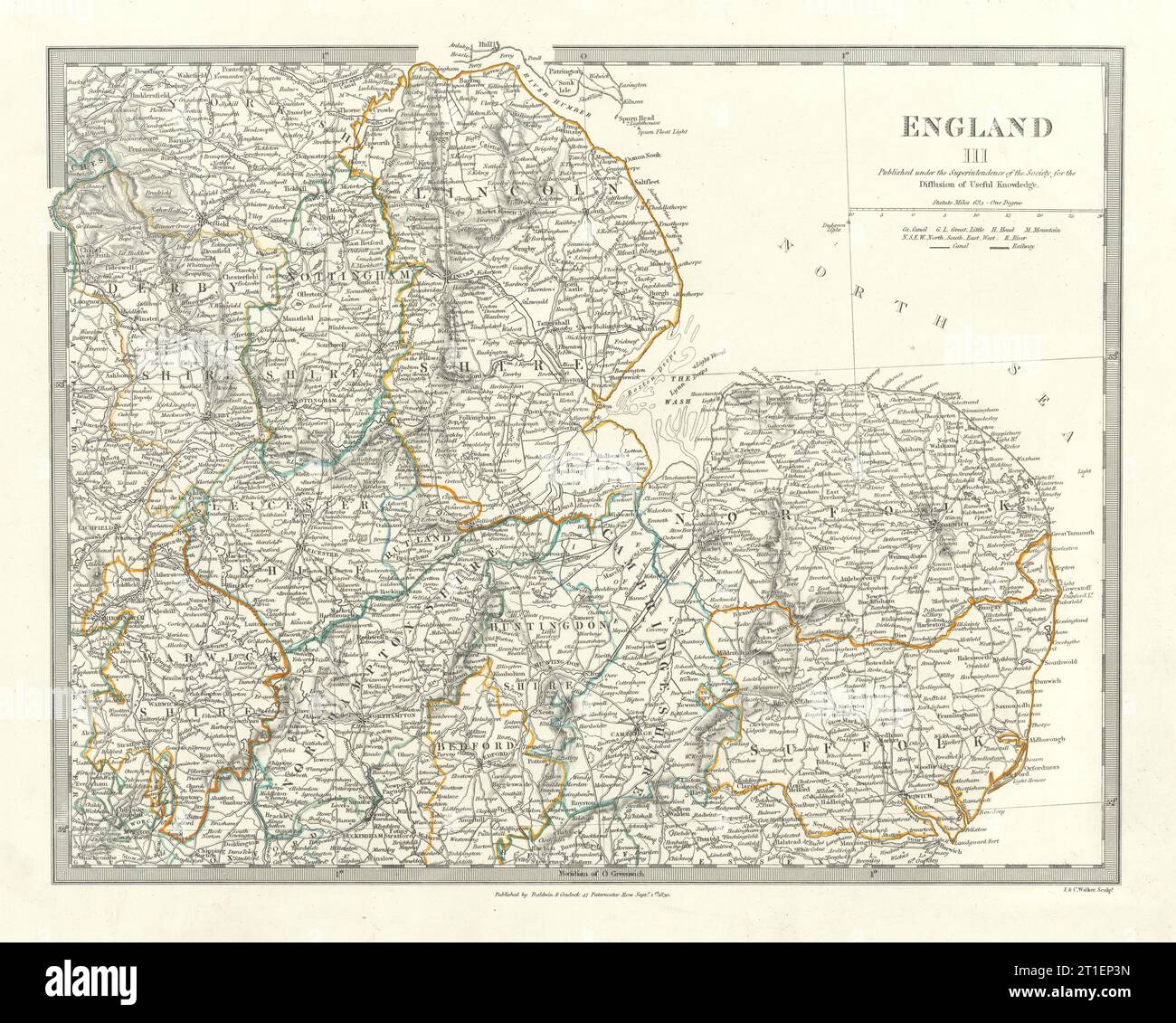 Map england 19th century railway hi-res stock photography and images ...