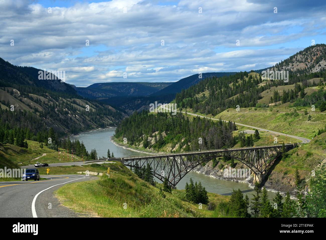 Landscape of Canada with Fraser River. British Columbia landscape Stock ...