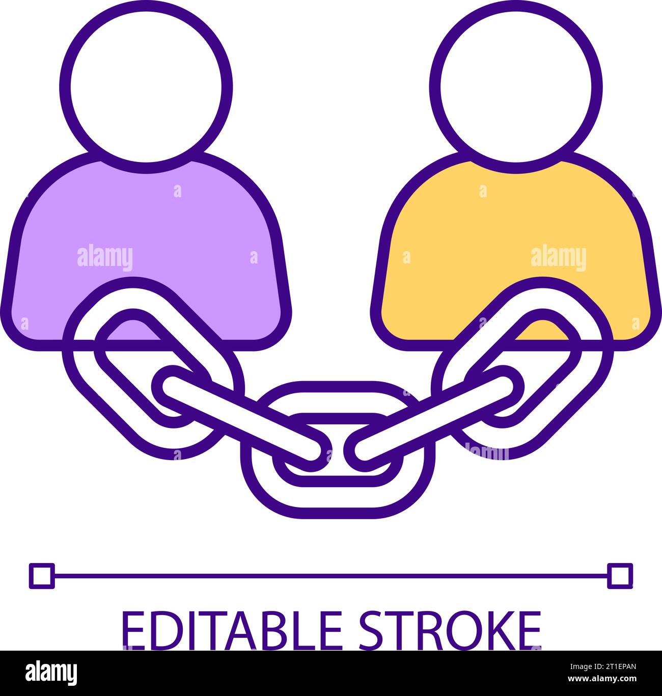 Partnership breakdown Stock Vector Images - Alamy