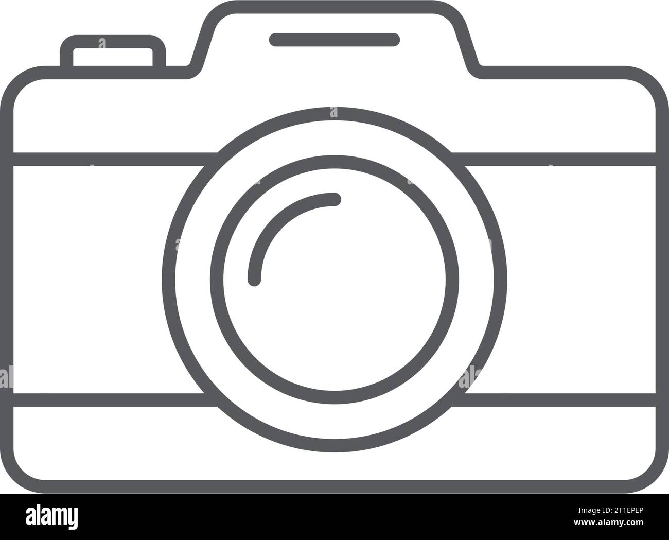 Camera icon in flat style. Photography vector illustration on isolated ...