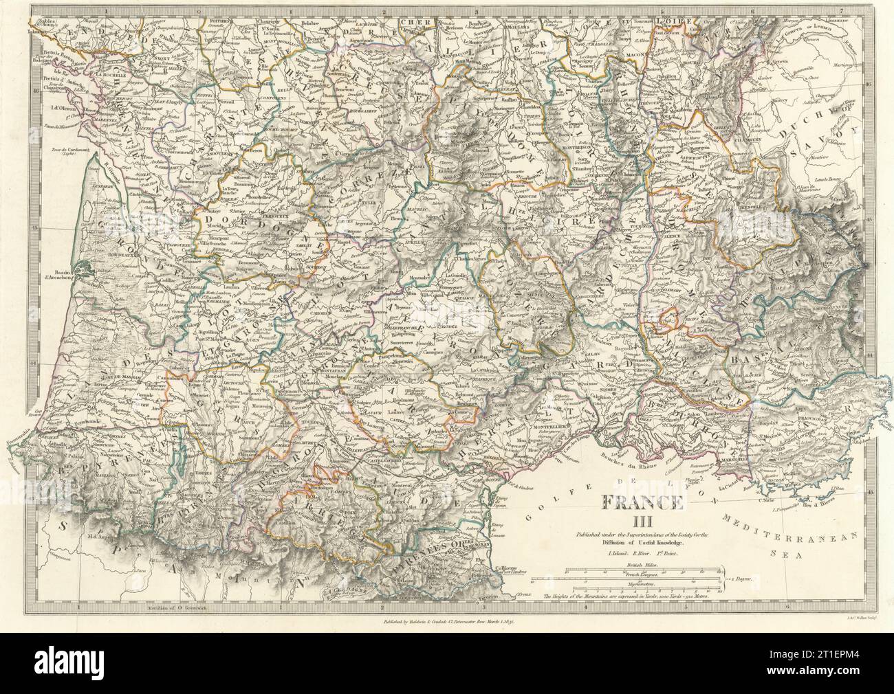 FRANCE STH.Aquitaine Pyrénées Provence Languedoc Rhône Auvergne.SDUK ...