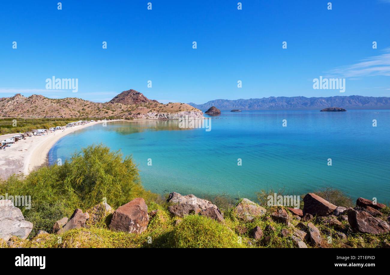 Beautuful landscapes in Baja California, Mexico. Travel background ...