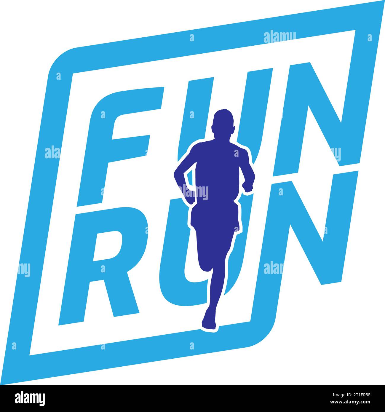 Logo Design for 5K fun run event in vector Stock Vector Image & Art - Alamy