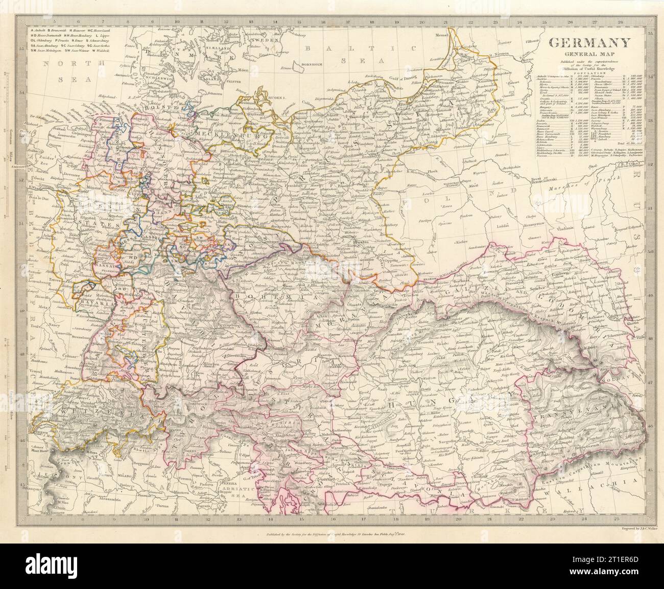 Germany population map hi-res stock photography and images - Alamy