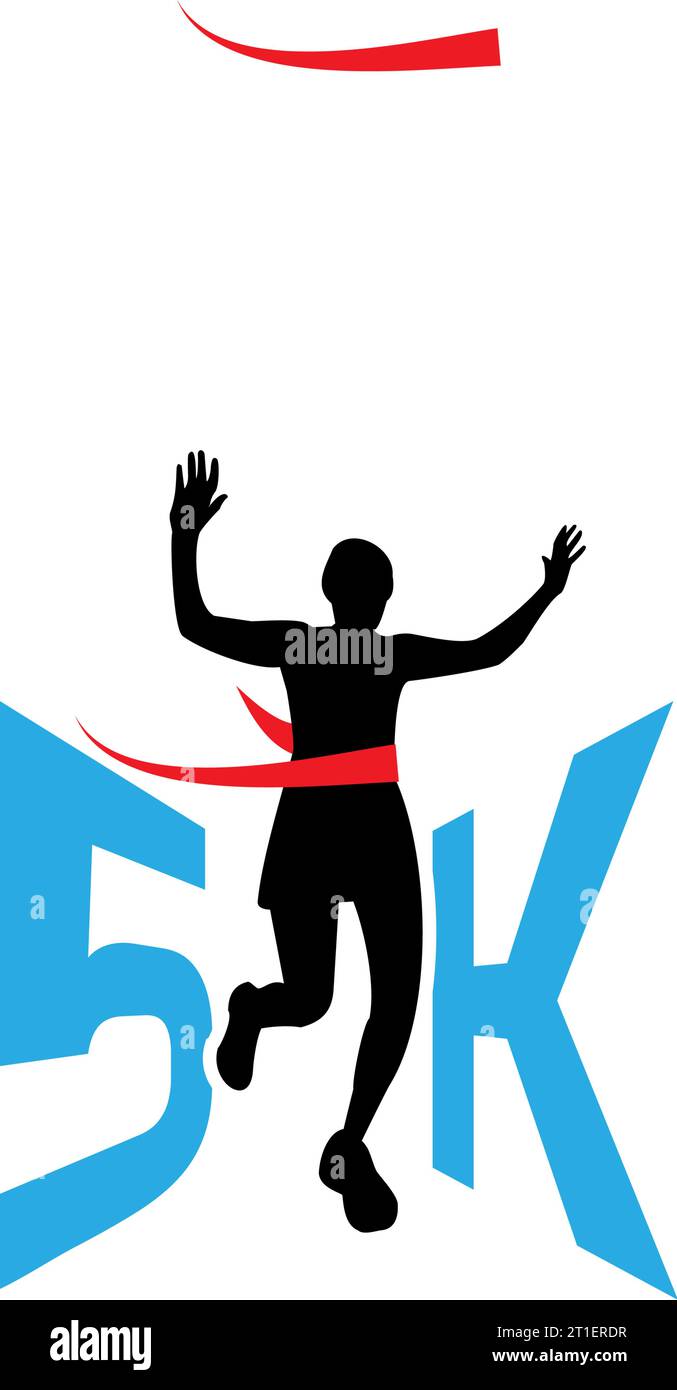 Logo Design for 5K fun run event in vector Stock Vector Image & Art - Alamy