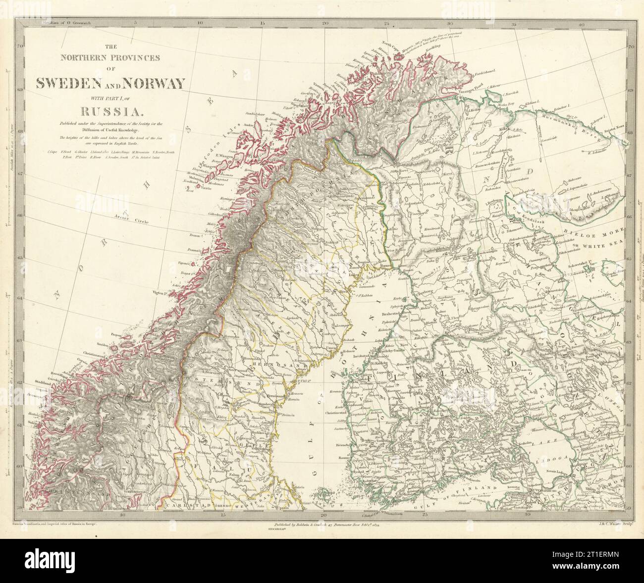 SCANDINAVIA.Northern Sweden and Norway. Finland & part of Russia.SDUK ...