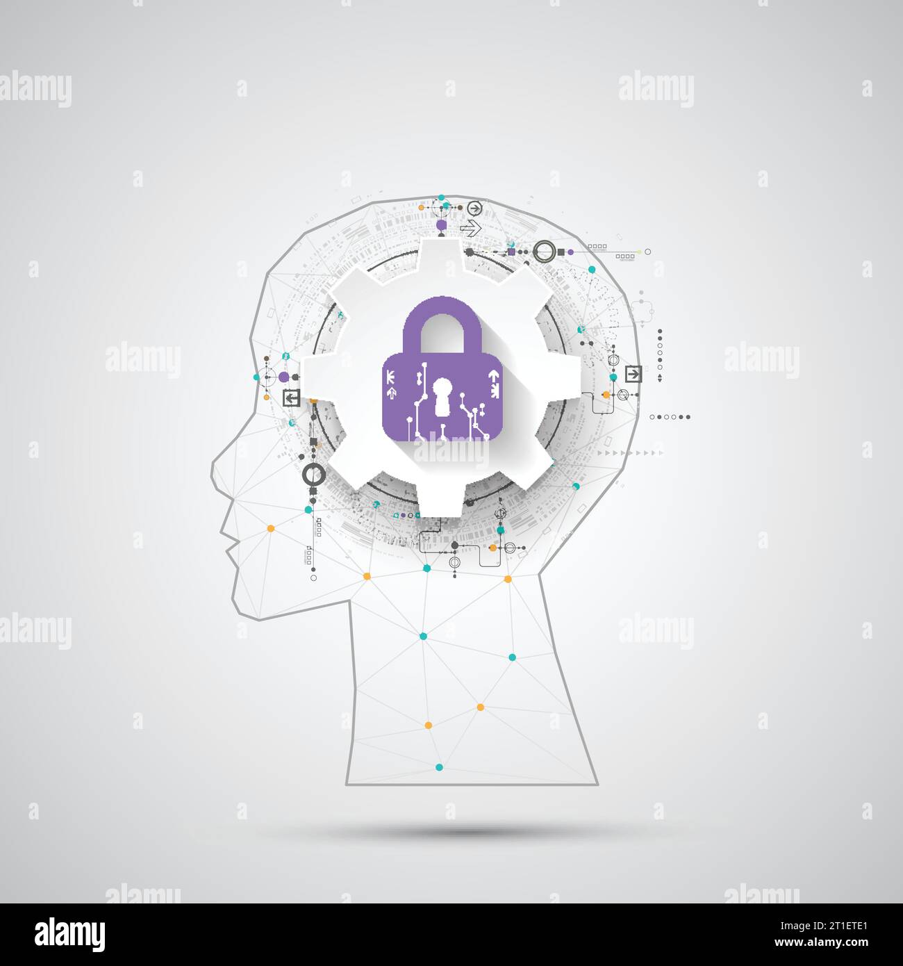 Intellectual property concept background. Vector science illustration ...