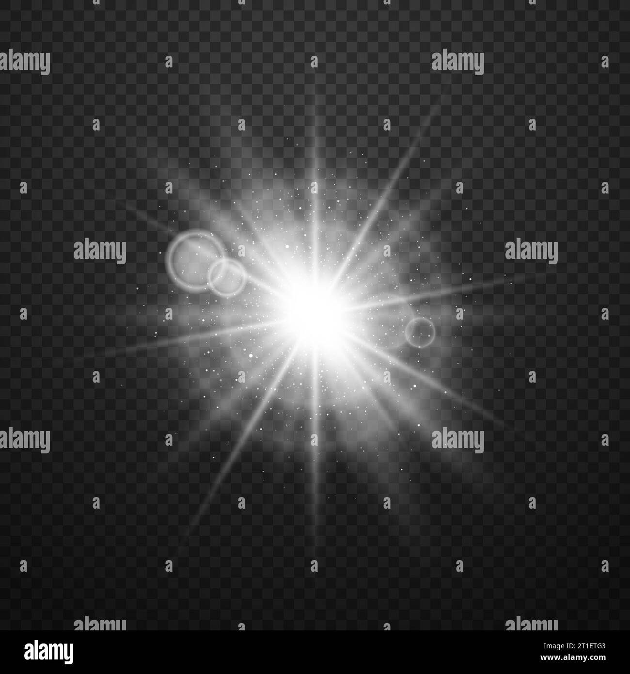 Light effect on a dark transparent background Stock Vector Image & Art ...