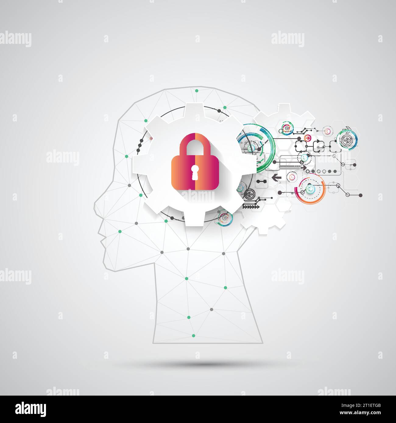 Intellectual property concept background. Vector science illustration ...